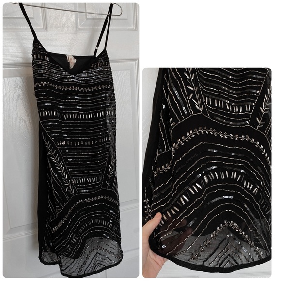 RAGA | Dresses | Mod Goth Sequins Mini Dress | Poshmark